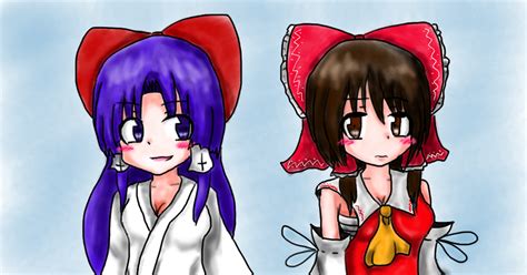 東方 みこさんとみこさん 蛙男＠しがない絵描きのイラスト Pixiv
