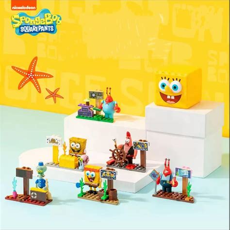 Spongebob Squarepants Nickelodeon Building Blocks Blind Box Toys