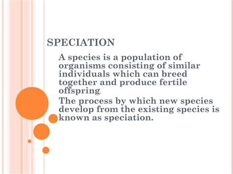 Speciation Pptx