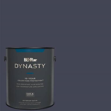 Behr Dynasty 1 Gal Ppu15 19 Black Sapphire Satin Exterior Stain