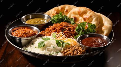 Premium Ai Image Indian Food Chola Bhatura Dish On A White