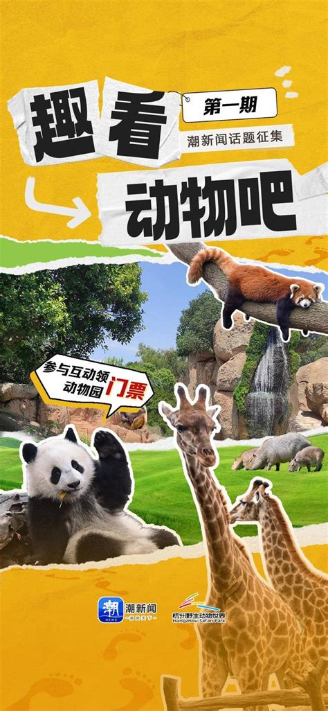 首期互动福利上线！潮新闻联合杭州野生动物世界请你趣看动物吧