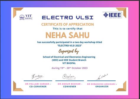 Electrovlsi Continuouslearning Gratitude Vitbhopal Vitbhopallions
