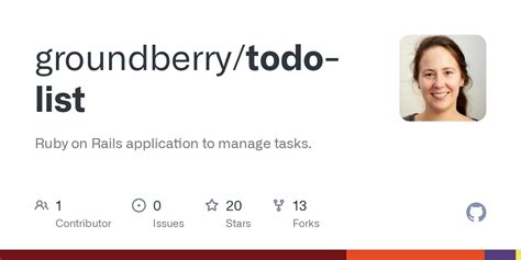 Github Groundberrytodo List Ruby On Rails Application To Manage Tasks