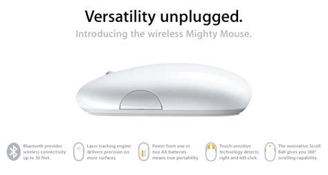 Apple Bluetooth Wireless Mighty Mouse