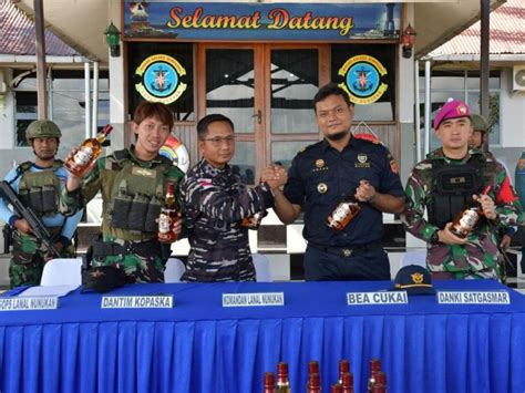 Tim Gabungan TNI AL Gagalkan Penyelundupan Miras Ilegal Bicara Indonesia