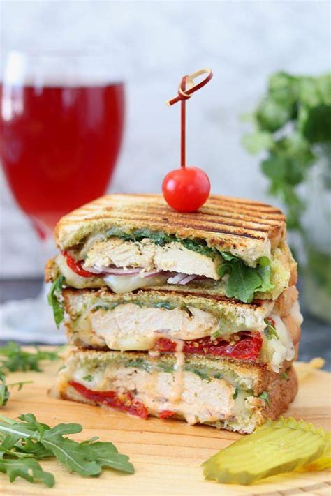 Grilled Chicken Pesto Panini Chicken Pesto Panini Recipe