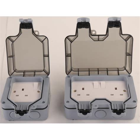 Waterproof Ip66 13a 250v Housing Touch Switch Adapter Socket Case