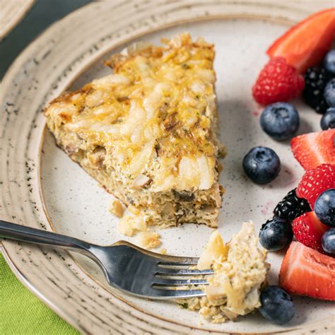 Basil Mushroom Frittata Gourmet Garden Ca
