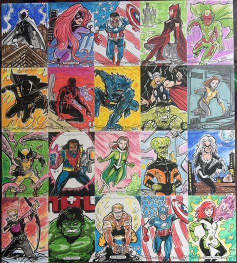 Marvel Sketch Cards Upper Deck On Behance