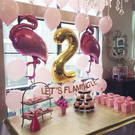 Harper S Second Birthday Party Let S Flamingle Veronika S Blushing
