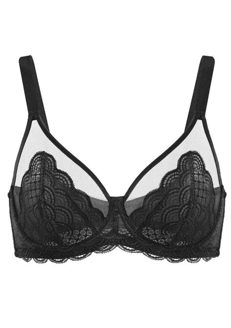 Hsia Mermaid Scales Sheer Lace Bra Unlined Mesh Bra No Back Fat Bra