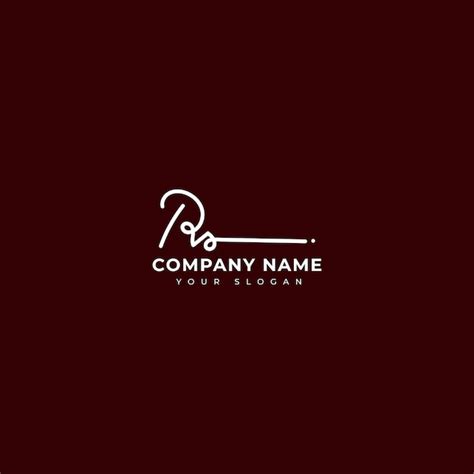 Premium Vector Rs Initial Signature Logo Vector Design
