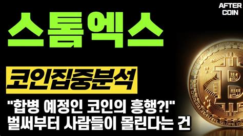 스톰엑스 코인 합병 예정인 코인의 흥행 벌써부터 사람들이 몰린다는 건 스톰엑스코인분석 스톰엑스코인전망 스톰엑스