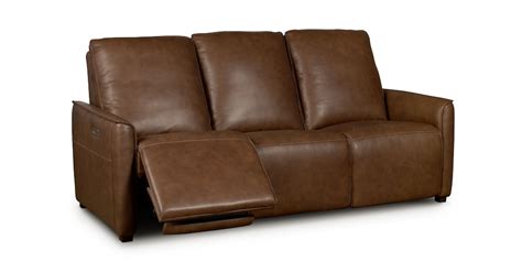 Everett Leather Reclining Sofa Bassett Furniture