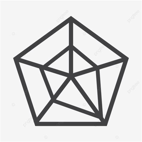 Black Data Pentagon Lines Vector Black Data Metal Chair Png And