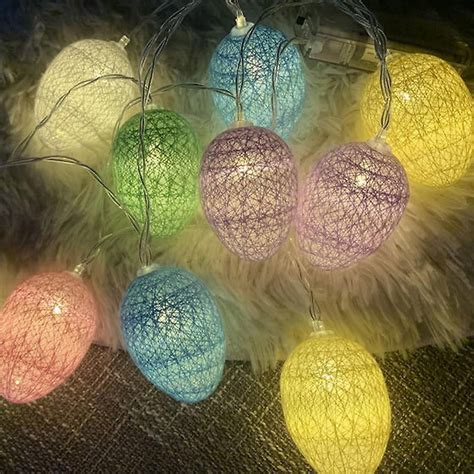 Easter Egg String Lights 15m 10 Led Easter Egg String Lights