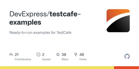 Github Devexpresstestcafe Examples Ready To Run Examples For Testcafe