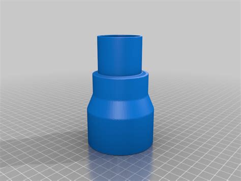 Custom Dust Collection Reducers Dark Grain 3d Printing