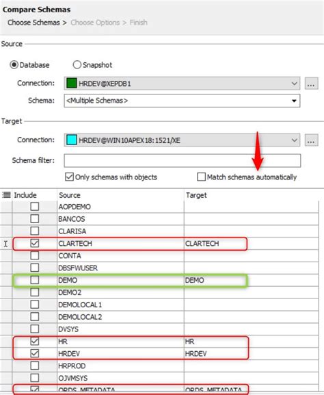 How To Compare Multiple Database Schemas In Oracle Using Toad®