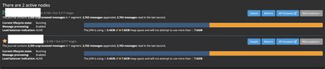 The Same Statistics On Two Nodes Graylog Cluster Graylog Central