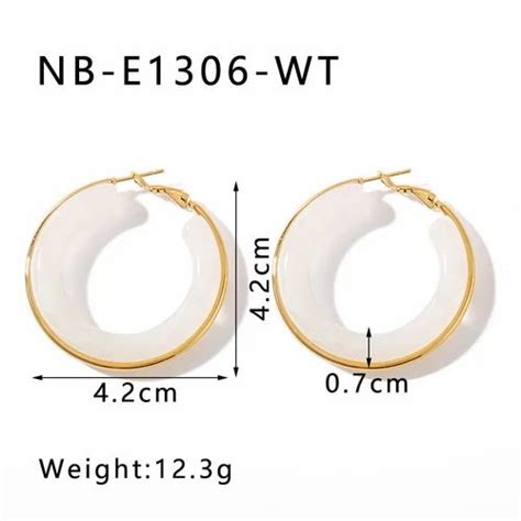 Cricular Shaped Hoop White Earring Jlt12963 At ₹ 49900 Hoop Earring