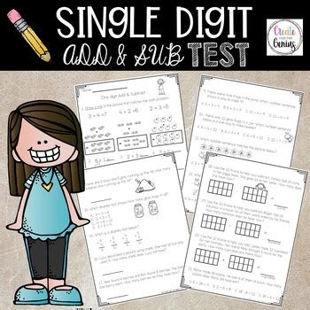 Addition And Subtraction Single Digit By Create Your Own Genius TPT