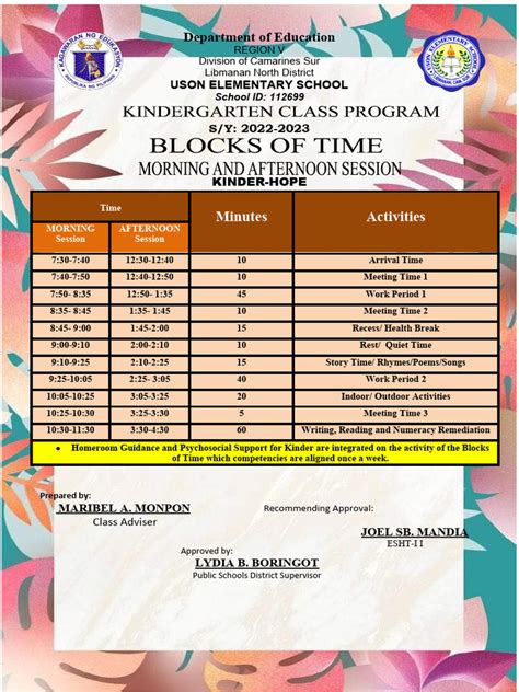 revise class program pdf