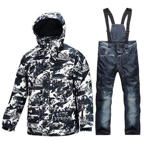 Traje De Esquí Térmico Impermeable Para Hombre Chaqueta Y Pantalones