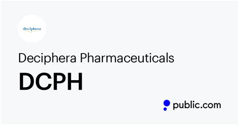 Buy Deciphera Pharmaceuticals Stock Dcph Stock Quote Today