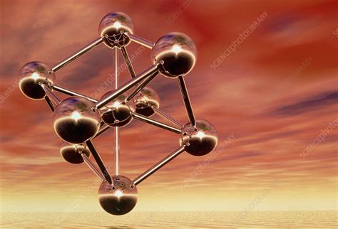 Body Centred Cubic Crystal Lattice Stock Image A504 0061 Science