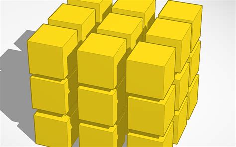 3d Design Rubix Cube Tinkercad
