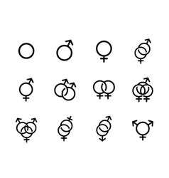 Sexual Position Icons Sex Positioning Royalty Free Vector