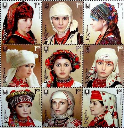 Украина Женские головные уборы Ukrainian Clothing Ukrainian Women
