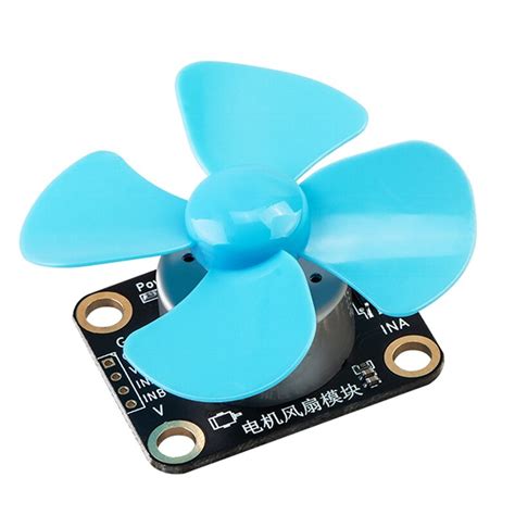 Microbit Alligator Clip Dc Motor Module With Fan Switch Pwm Speed