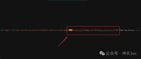 微信api接口调用凭证 access token泄露 幂简集成