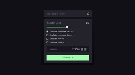 Free Password Generator App In Html Css And Javascript