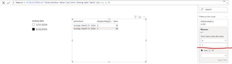 solved selecting a value from a slicer of dimension table