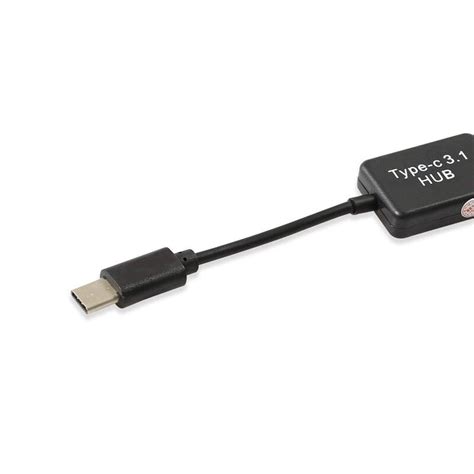 Type C Otg Usb 31 Male To Dual 20 Female Otg Charge 2 Port Hub Cable