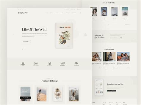 Booksaw Free Book Store Figma Website Design TemplatesJungle