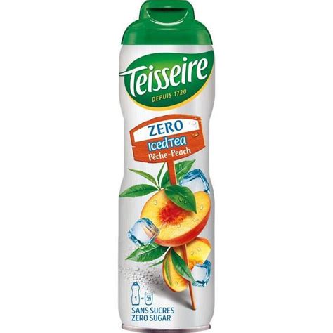 Teisseire Zero Suiker Ice Tea Perzik Siroop 60 Cl 06l