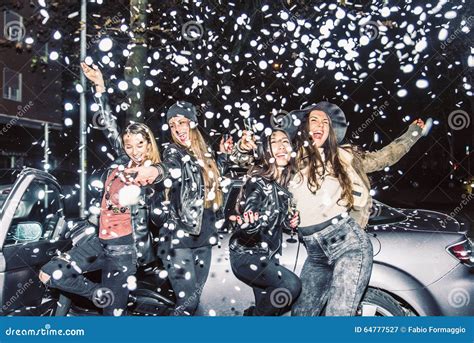 Girls Partying Stock Image Image Of Enjoyment Beauty 64777527