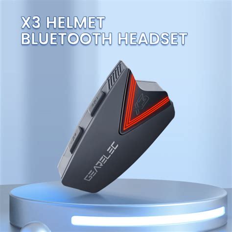 [ready Stock] Gearelec X3 Bluetooth 5 0 Helm Sepeda Motor Headset Ip65