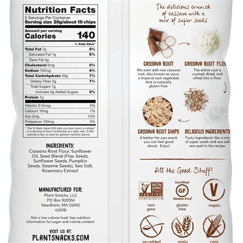 Plant Snacks Super Seed Mix Cassava Root Chips 5oz We Got Groceries