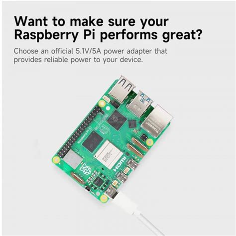 14 99 5V 5A Raspberry Pi 5 Power Supply USB C 27W Tinkersphere