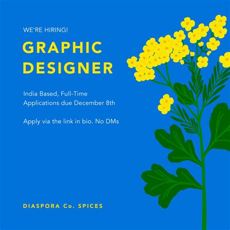 Sana Javeri Kadri On Linkedin India Diaspora Co Is Hiring A Graphic Designer To Join The