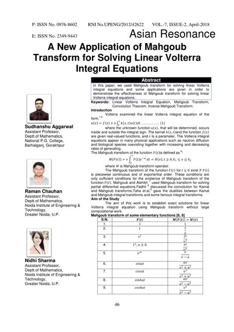 Pdf A New Application Of Mahgoub Transform For Solving Linear