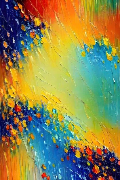Premium Photo Neural Abstract Art Oil Painting Fine Brush Strokes