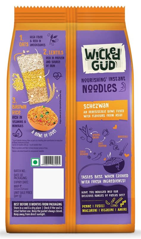 Wickedgud Schezwan Instant Noodles 207 G Buy Online At ₹135 Near Me