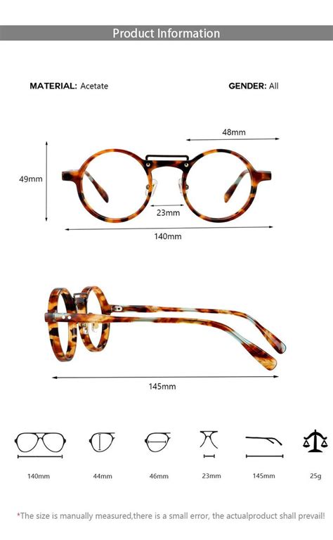 Van Vintage Round Acetate Optical Glasses Frame Vintage Glasses